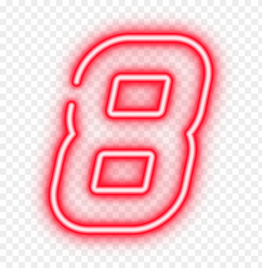 Free download | HD PNG eight red neon transparent clipart png photo ...