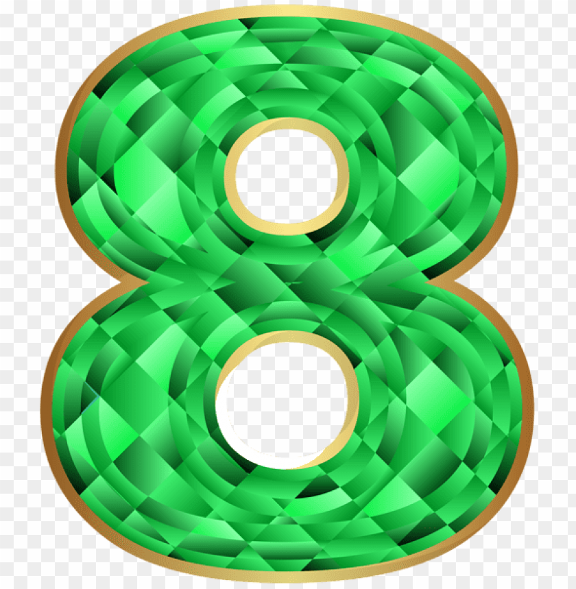 Free download | HD PNG emerald number eight clipart png photo - 50683 ...