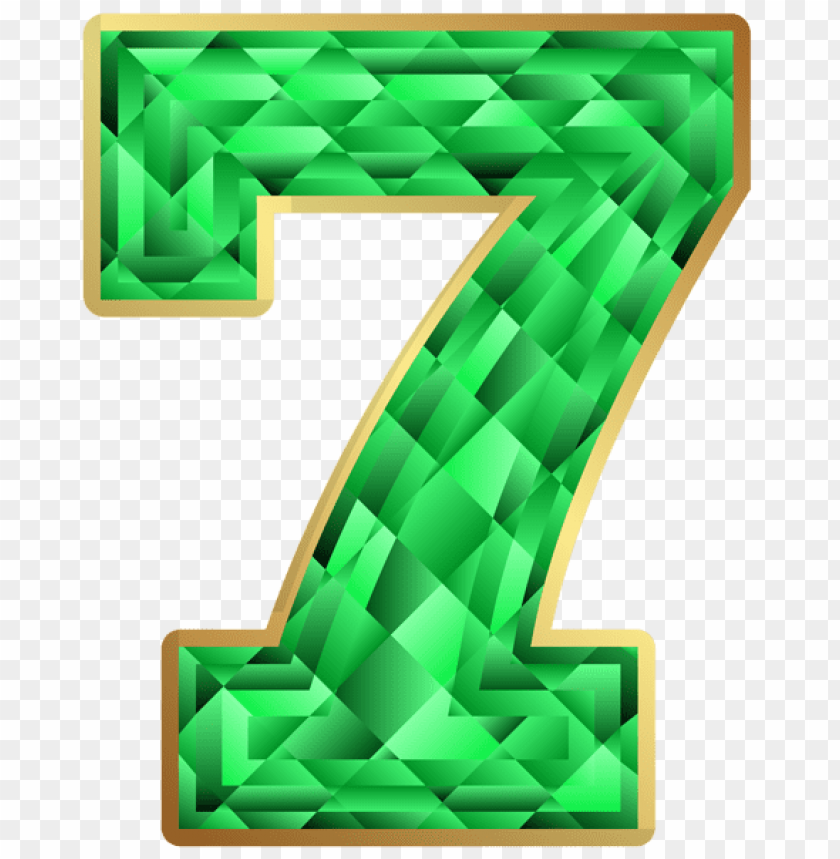 Free download | HD PNG emerald number seven clipart png photo - 50680 ...