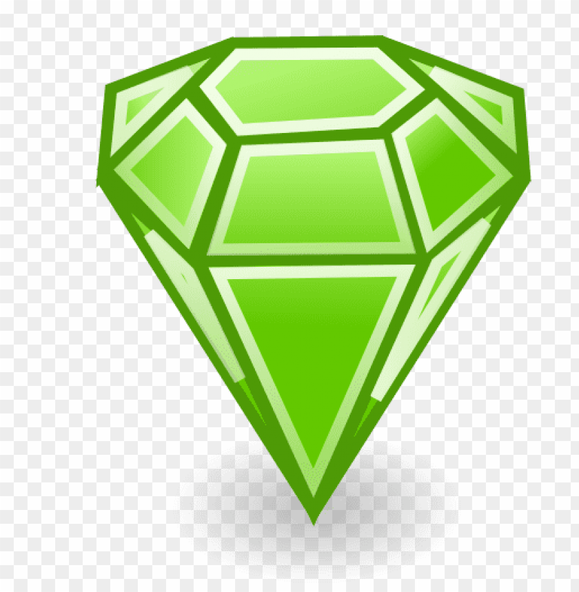 Cartoon Emerald Stone