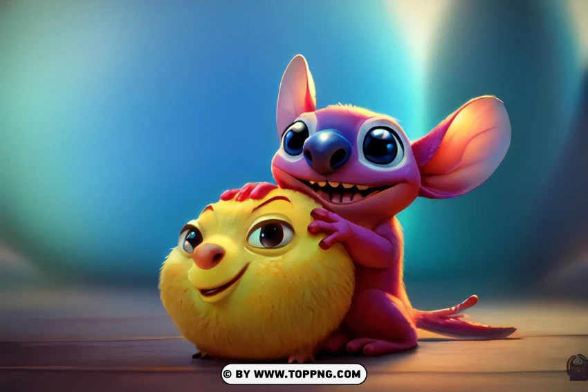 Free download | HD PNG energetic stitch smiling blue character in high ...