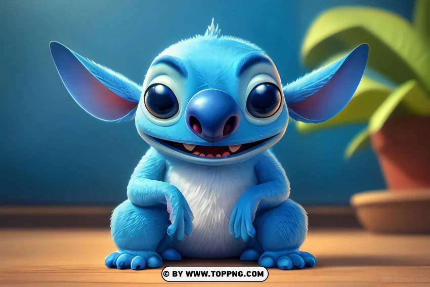 Free download | HD PNG enthusiastic stitch smiling cartoon character in ...