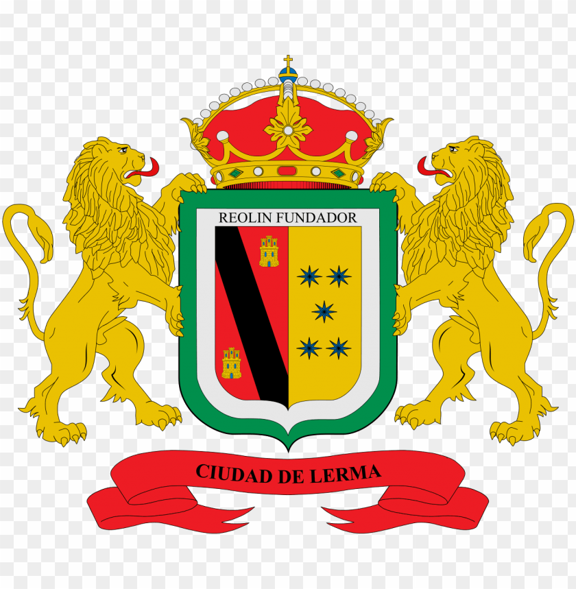 Free download | HD PNG escudo de lerma lion rampant coat of arms PNG ...