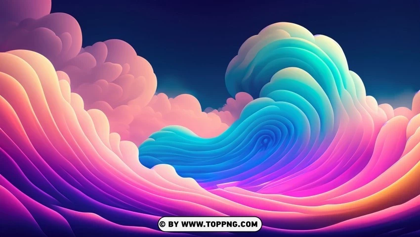 Free download | HD PNG ethereal and whimsical abstract clouds in the ...