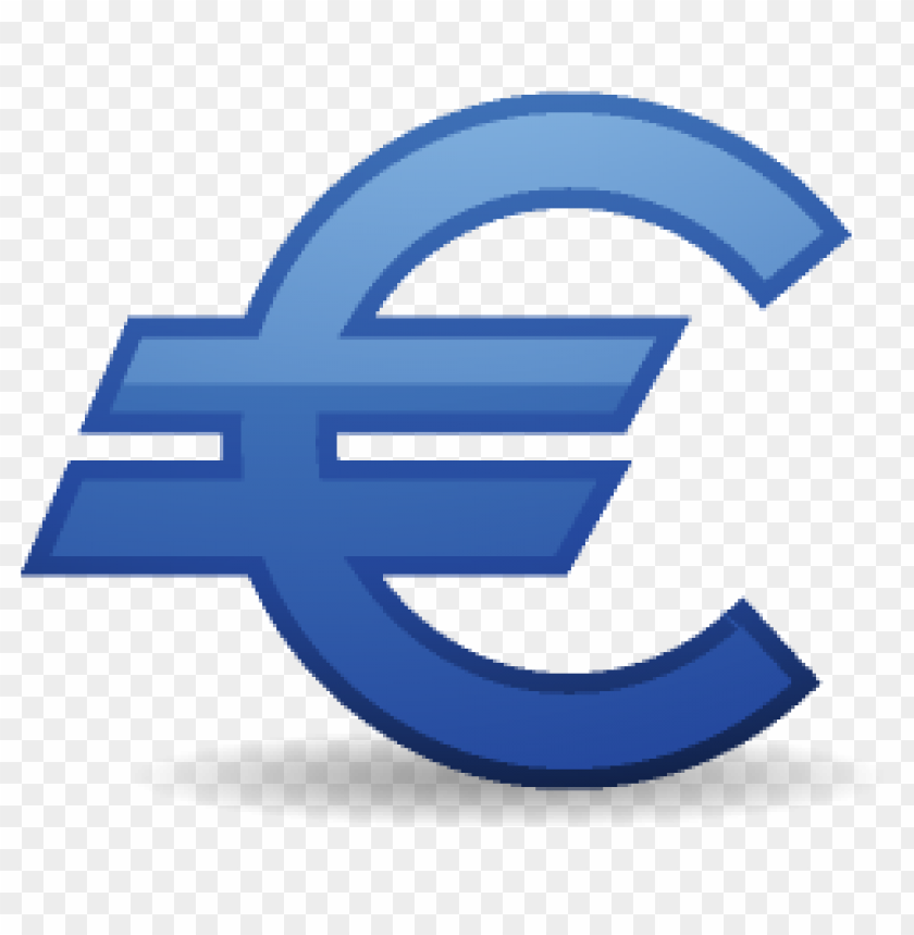 Free download | HD PNG euro blue glossy symbol png | TOPpng