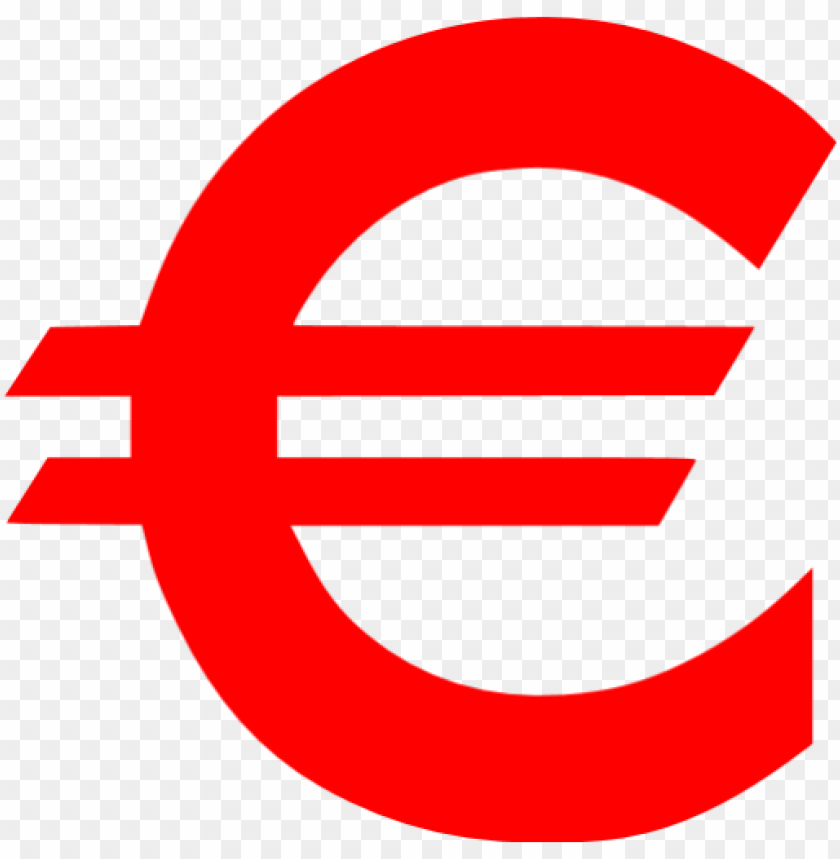 Free download | HD PNG euro currency red bold vector | TOPpng