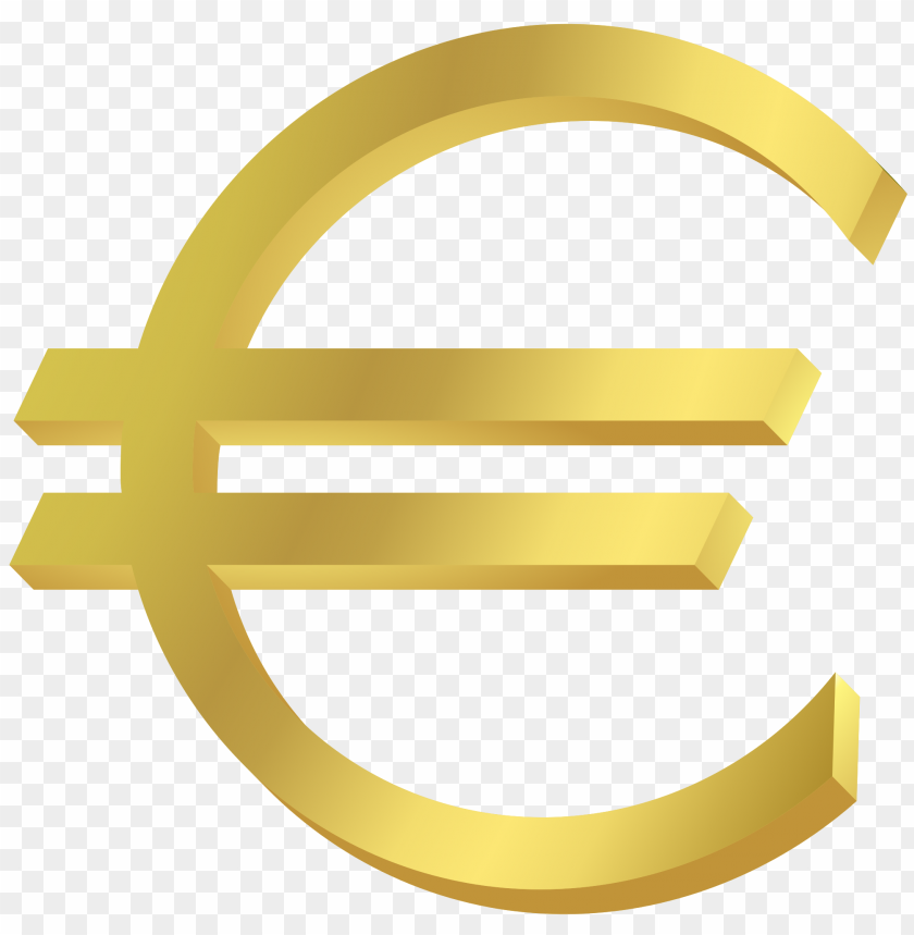 Free download | HD PNG golden euro 3d symbol vector | TOPpng