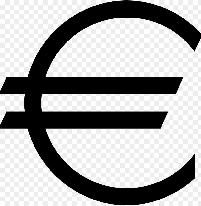 Free download | HD PNG euro currency enclosed circle design | TOPpng