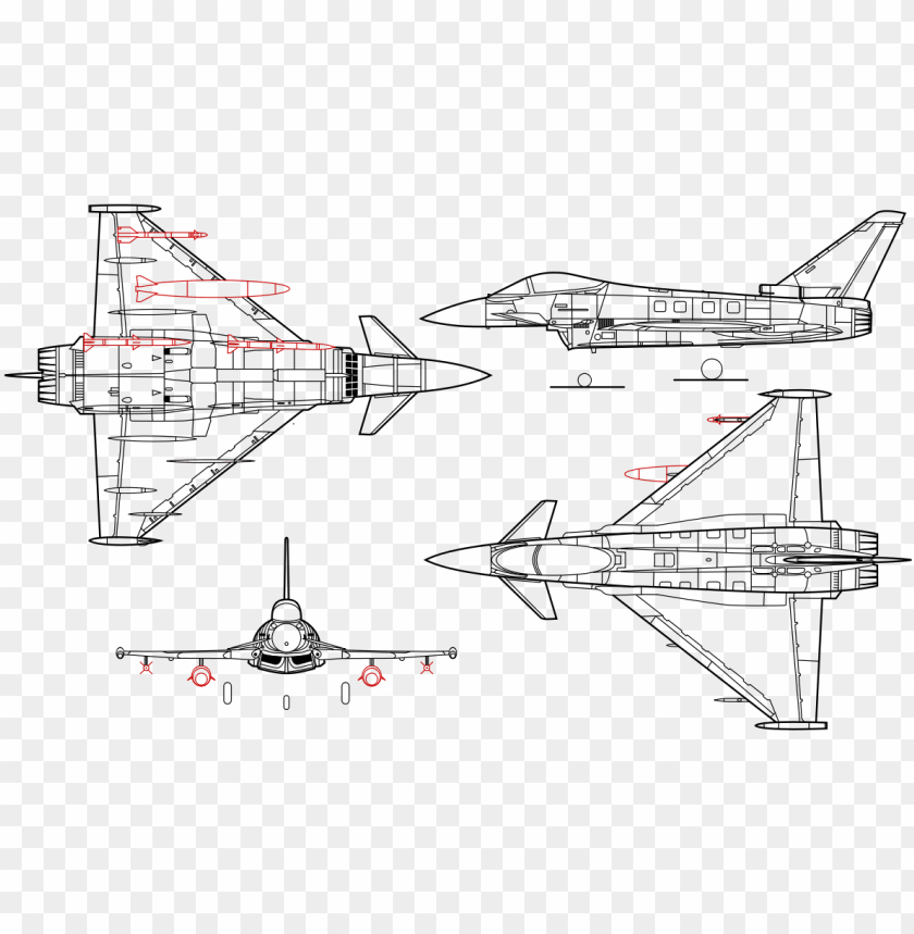 Free download | HD PNG eurofighter typhoon line drawing ef typhoon ...