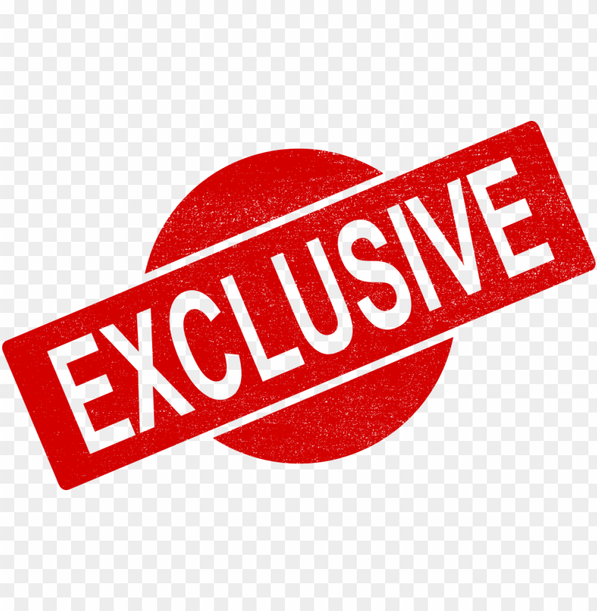 Free download | HD PNG circular exclusive stamp in red bold letters png ...