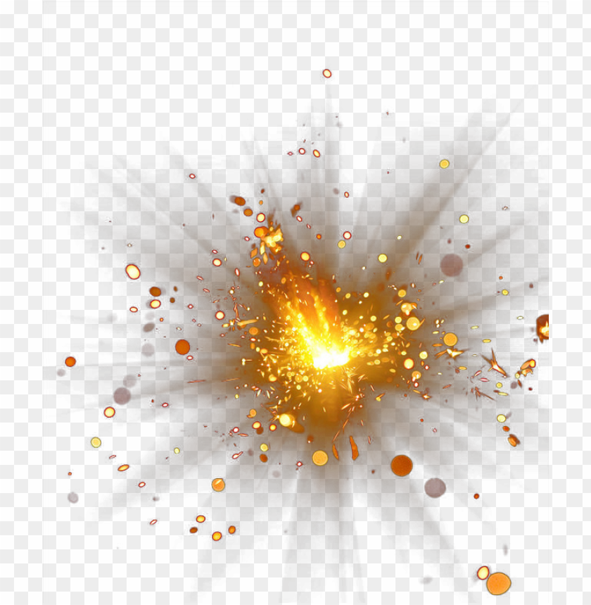 Free download | HD PNG explosion collision gold effect illustration ...