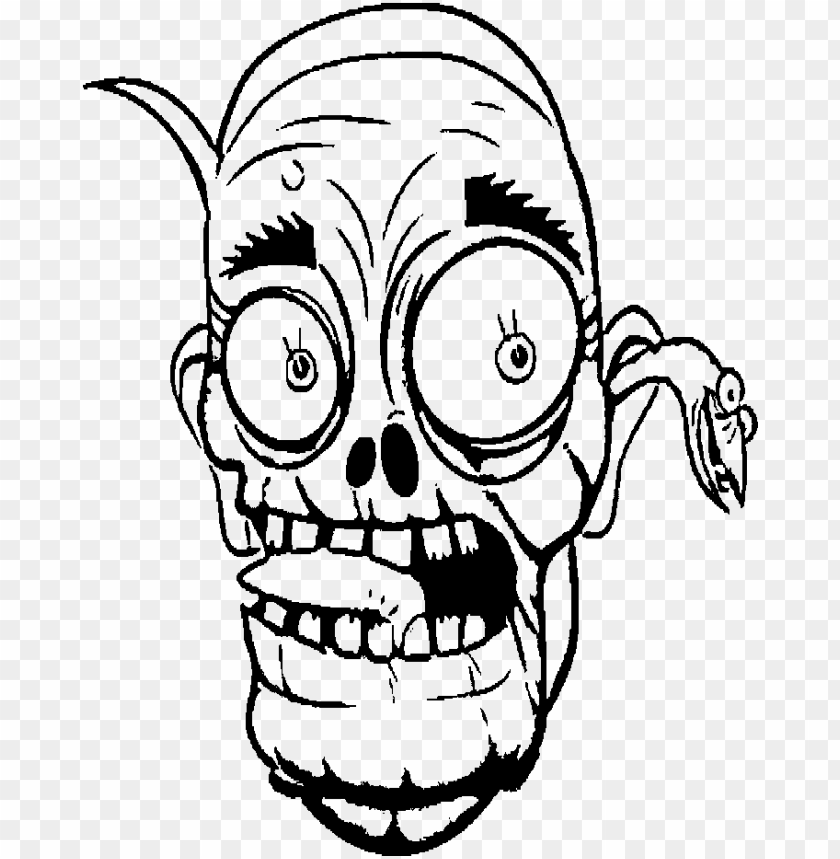 Zombie Face Drawing