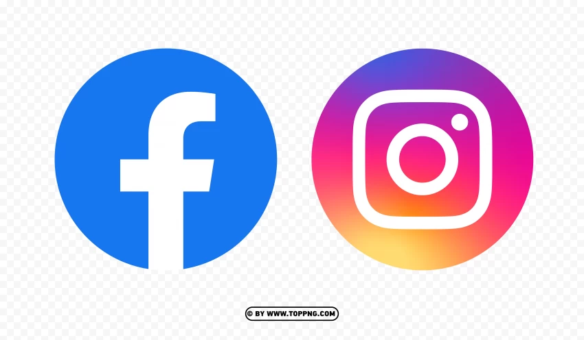 Free download | HD PNG facebook and instagram round icons png - Image ...