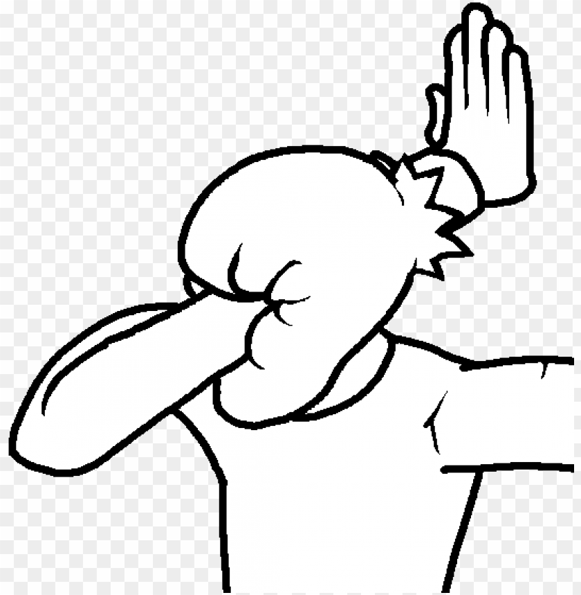 Free download | HD PNG facepalm facepalm through head meme PNG ...