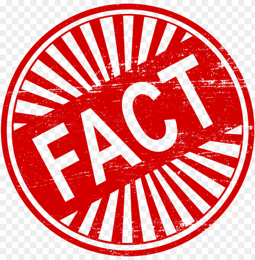 Free download | HD PNG circular red stamp with fact written in bold ...