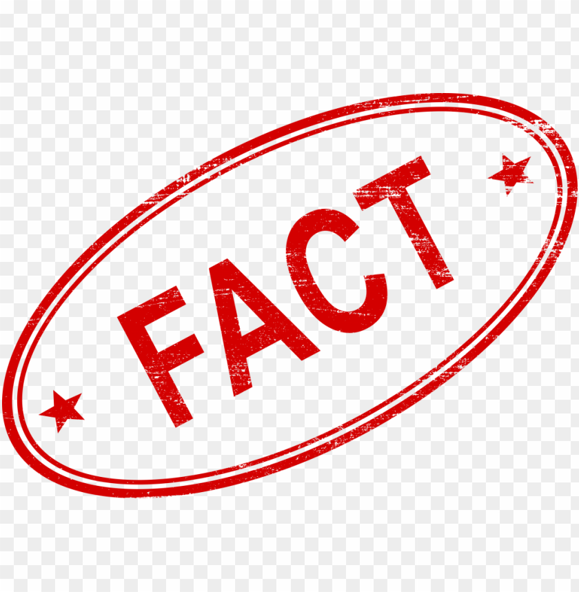 Free download | HD PNG red stamp with fact written in bold capital ...