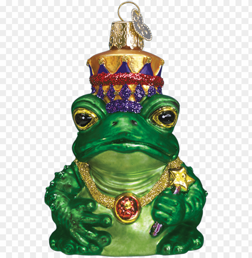 Free download | HD PNG fairy tale frog king glass ornament by old world ...