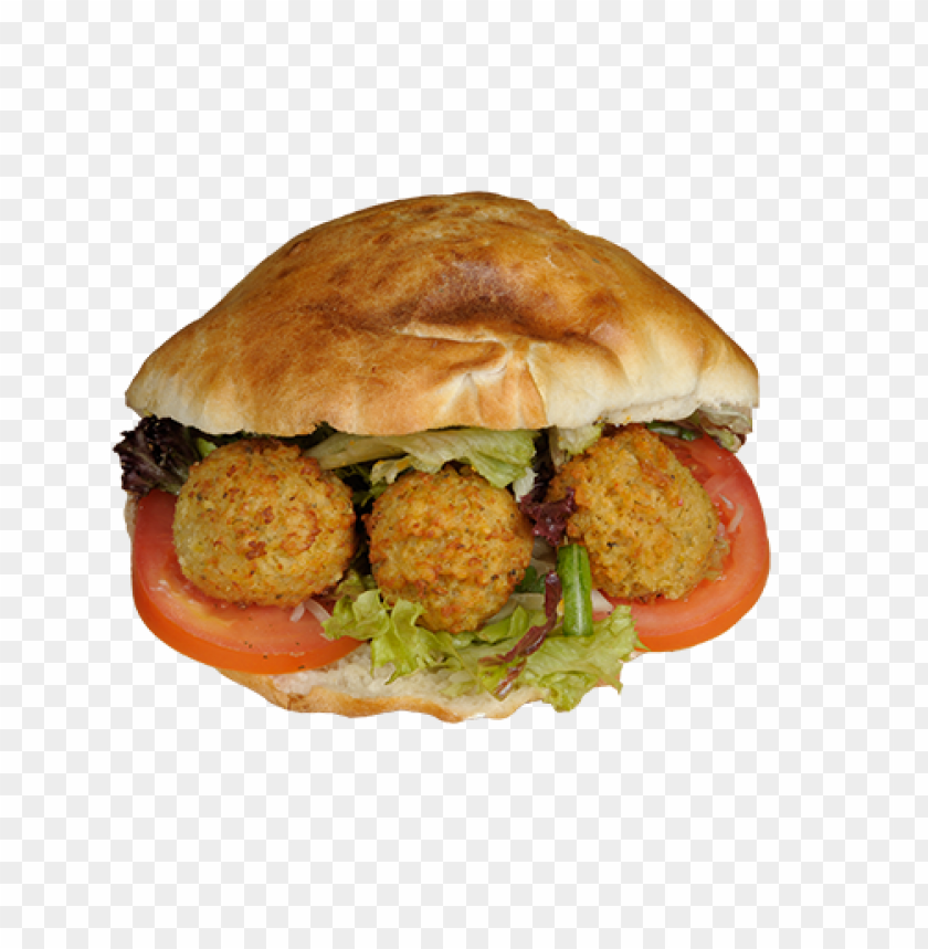 Free download | HD PNG falafel in round bread sandwich - Image ID ...