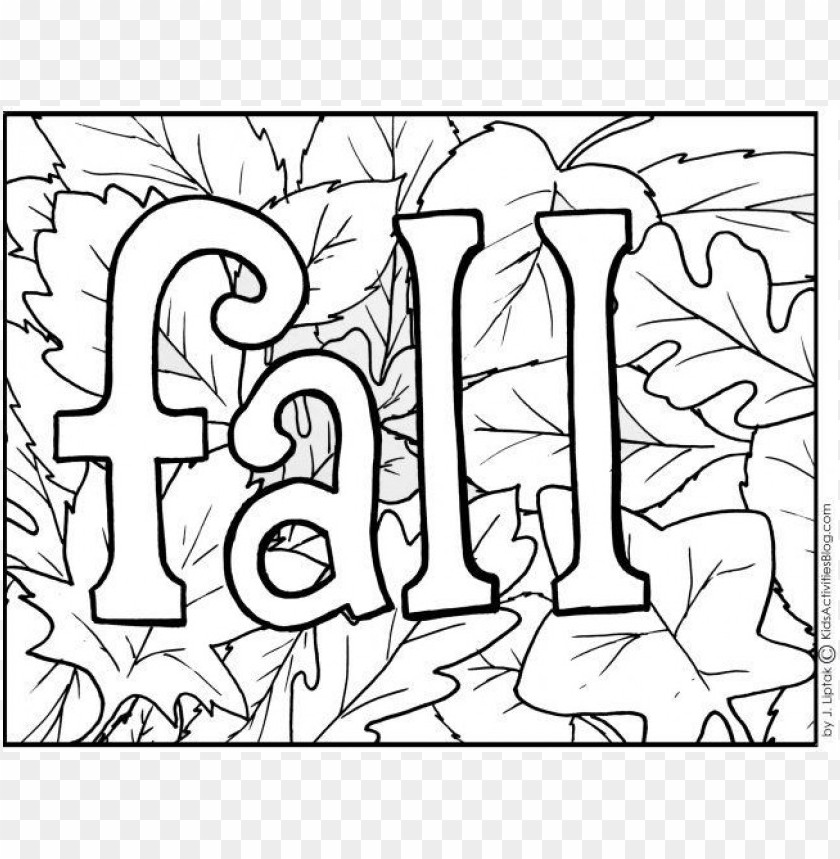 Free download | HD PNG fall colors coloring sheet PNG transparent with ...