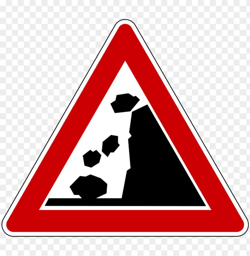 Free download | HD PNG Transparent PNG image Of falling rocks warning ...