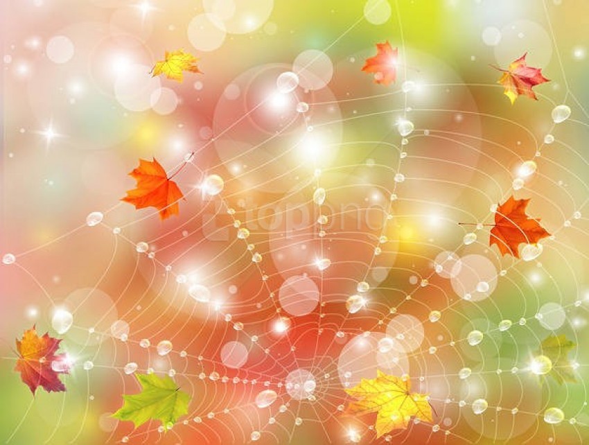 Free download | HD PNG fall leaves with magical glow decoration ...