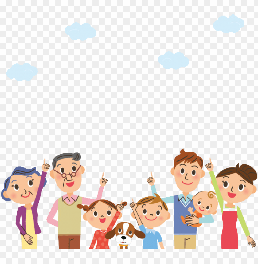 Free download | HD PNG family cartoon illustration family cartoon PNG ...