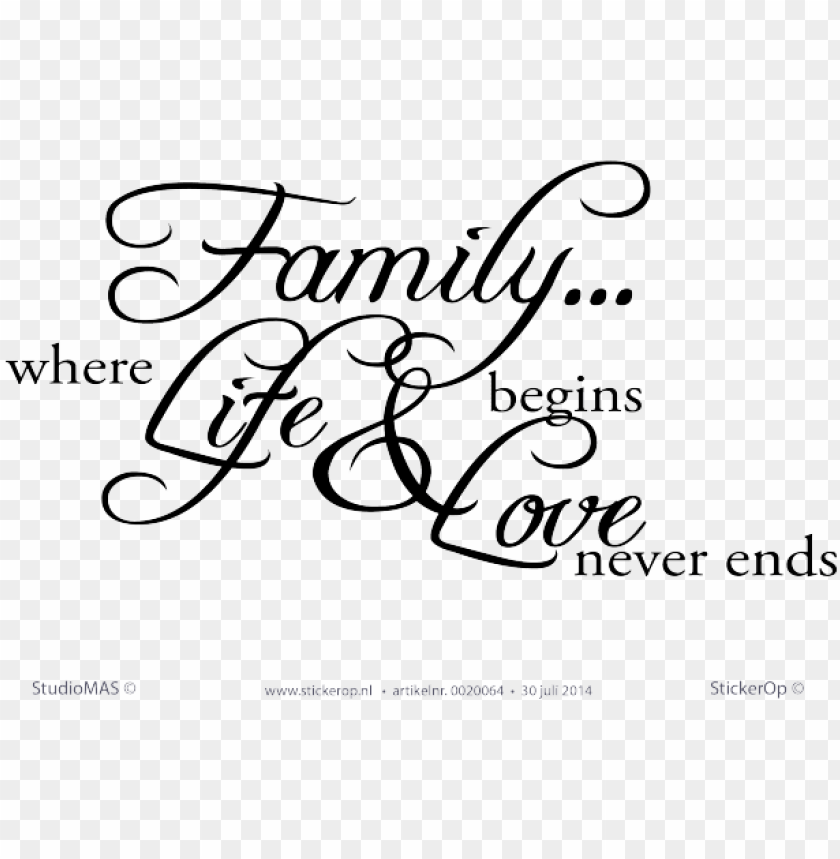 Free download | HD PNG family sayings png download bobee family decal ...