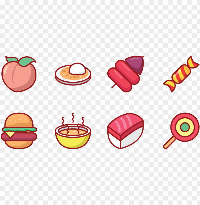 Free download | HD PNG food icons including burgers and pastries PNG ...