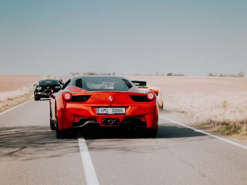 Free download | HD PNG ferrari 458 ferrari red sports car rear view ...