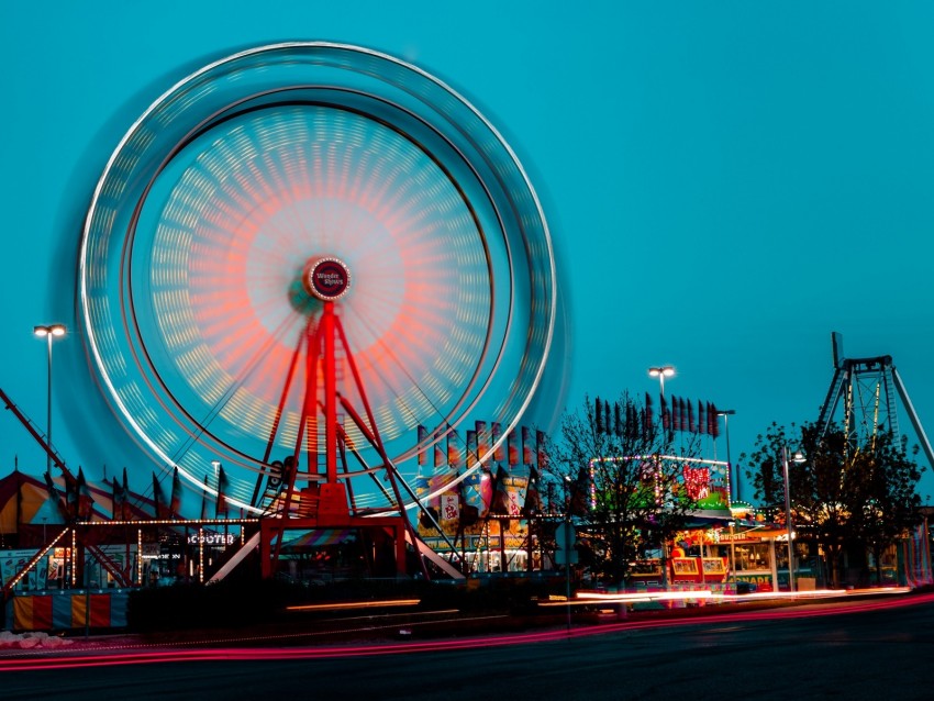 Free download | HD PNG ferris wheel movement long exposure attraction ...