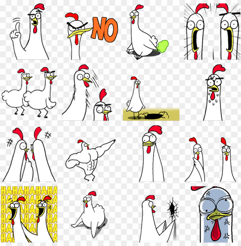Free download | HD PNG fiery chicken bro facebook stickers fiery ...