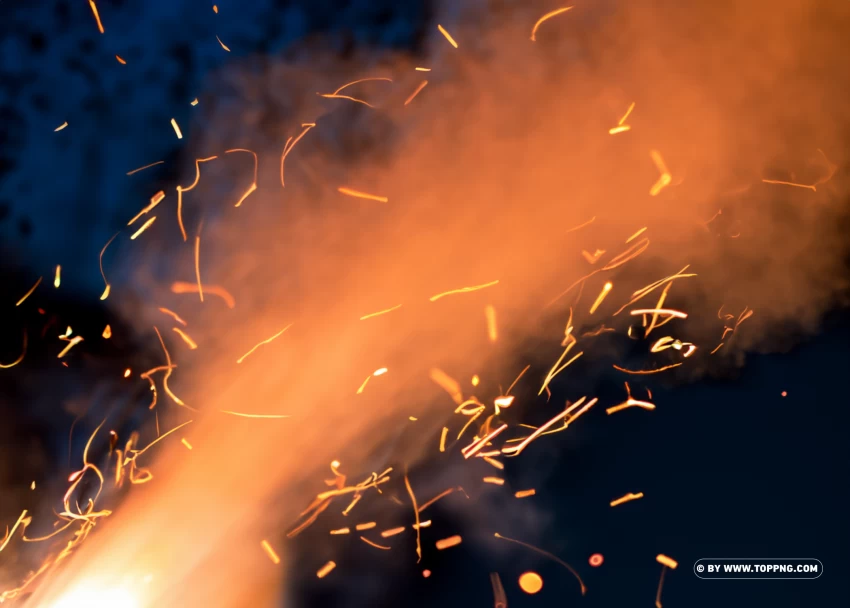 Free download | HD PNG fiery sparks bursting in the air captivating ...
