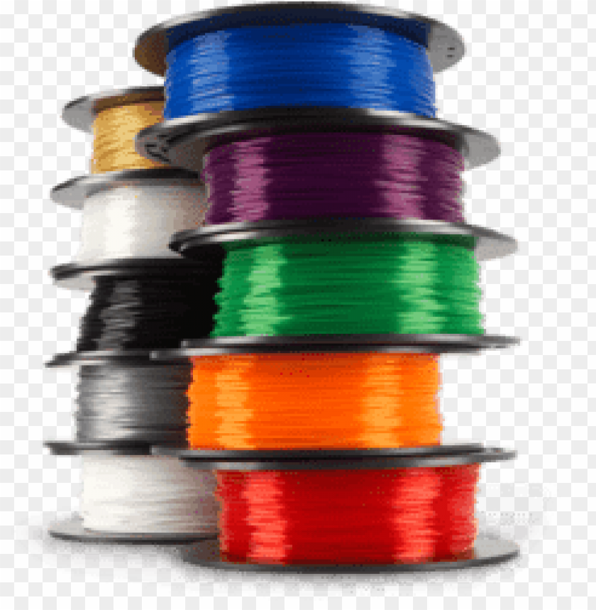 Free download | HD PNG stack of 3d printer filaments assorted colors ...