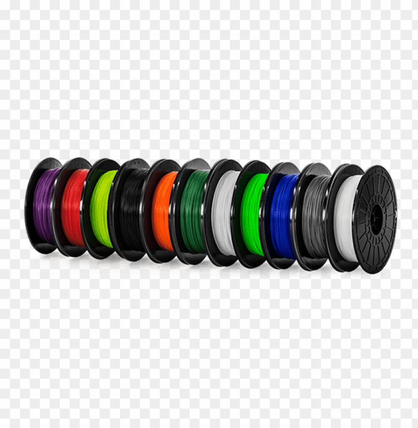 Free download | HD PNG 3d printer filaments multicolor spools | TOPpng