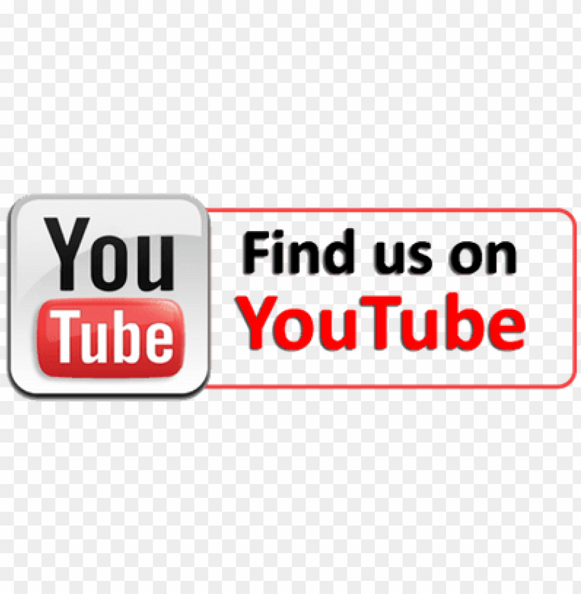 Free download | HD PNG find us on youtube youtube PNG transparent with ...