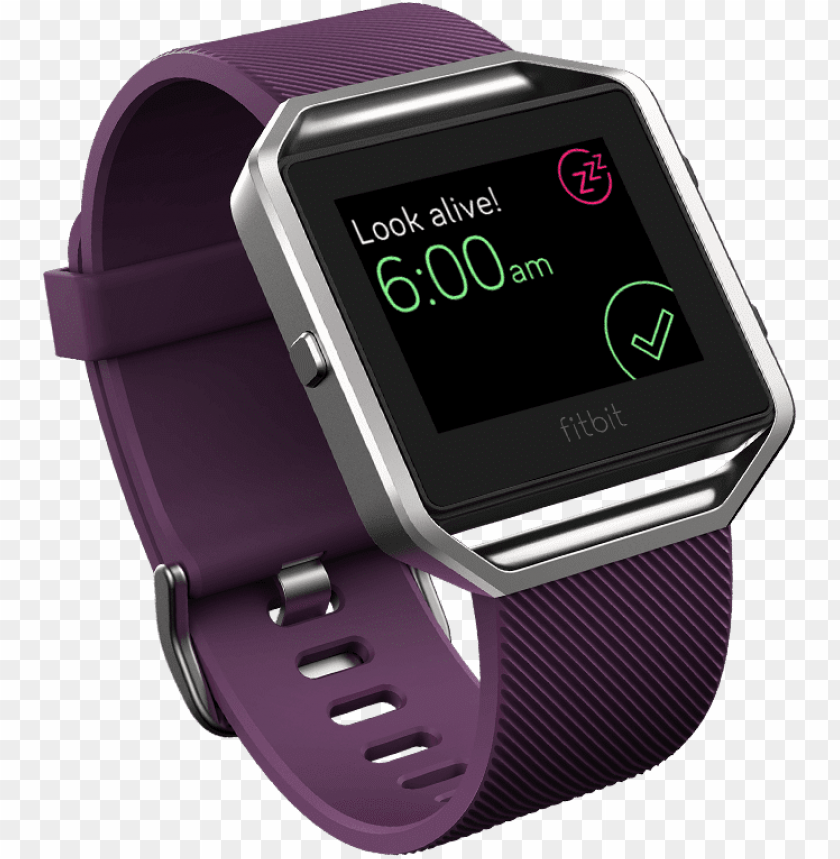 Free download | HD PNG fitbit blaze smartwatch with purple band | TOPpng