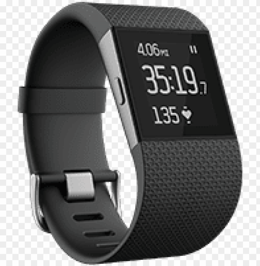 Free download | HD PNG fitbit surge fitness smartwatch black design ...