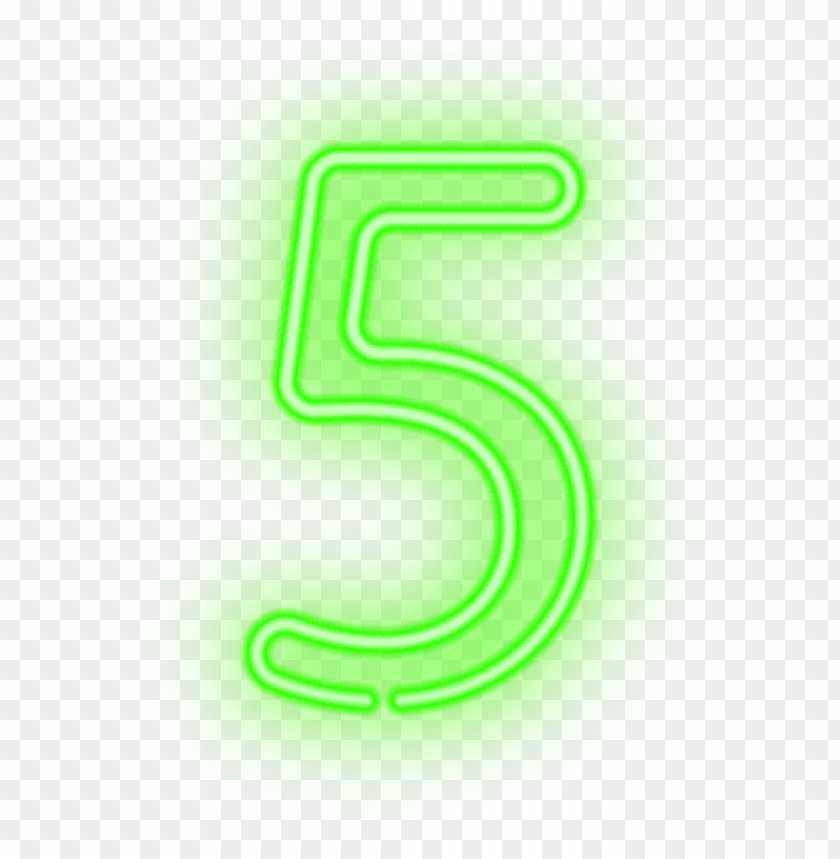Free download | HD PNG five neon green clipart png photo - 51116 | TOPpng