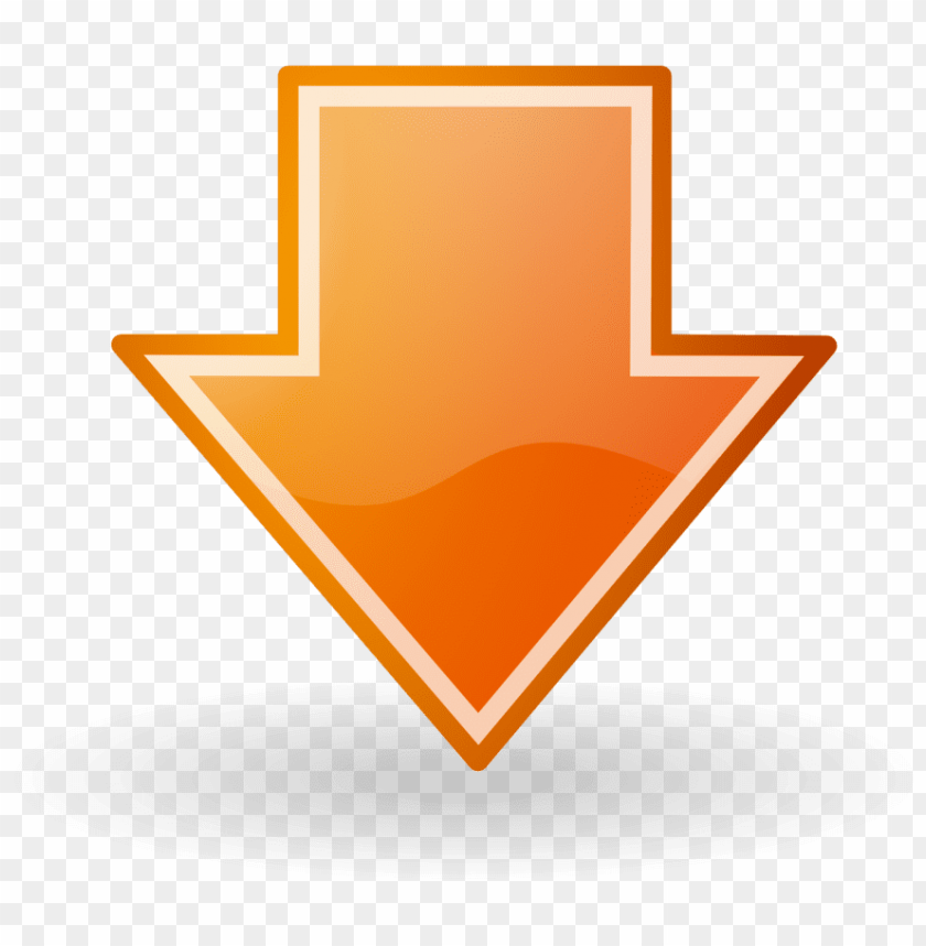 Free download | HD PNG 3d orange down arrow PNG transparent with Clear Background ID 72415 | TOPpng