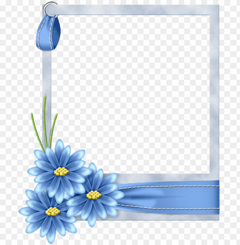 Free download | HD PNG flo frame blue background best stock photos ...