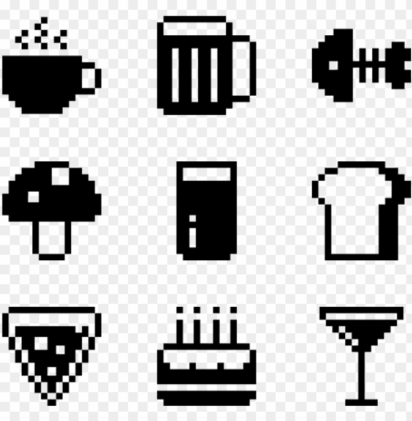 Free download | HD PNG food 50 icons food icon pixel PNG transparent ...