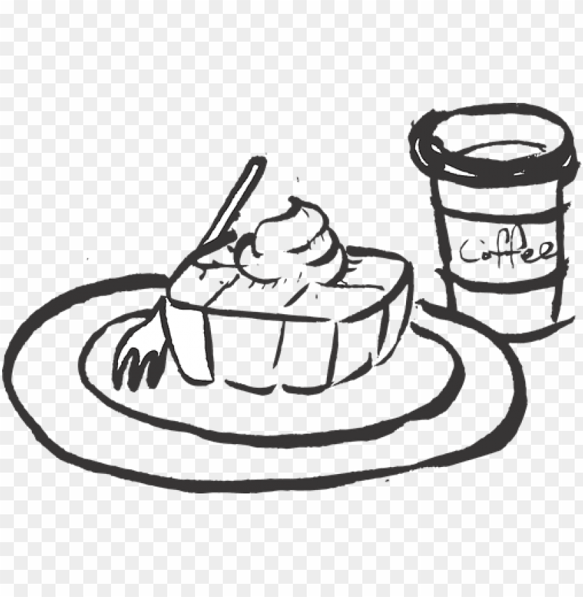Free download | HD PNG food dessert honey brad coffee bread sweet line ...