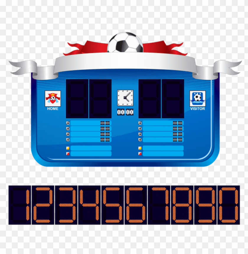 Free download | HD PNG digital football scoreboard png | TOPpng