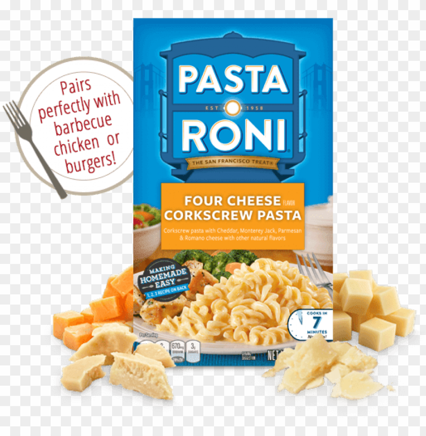 Free download | HD PNG four cheese corkscrew pasta flavor pasta roni ...