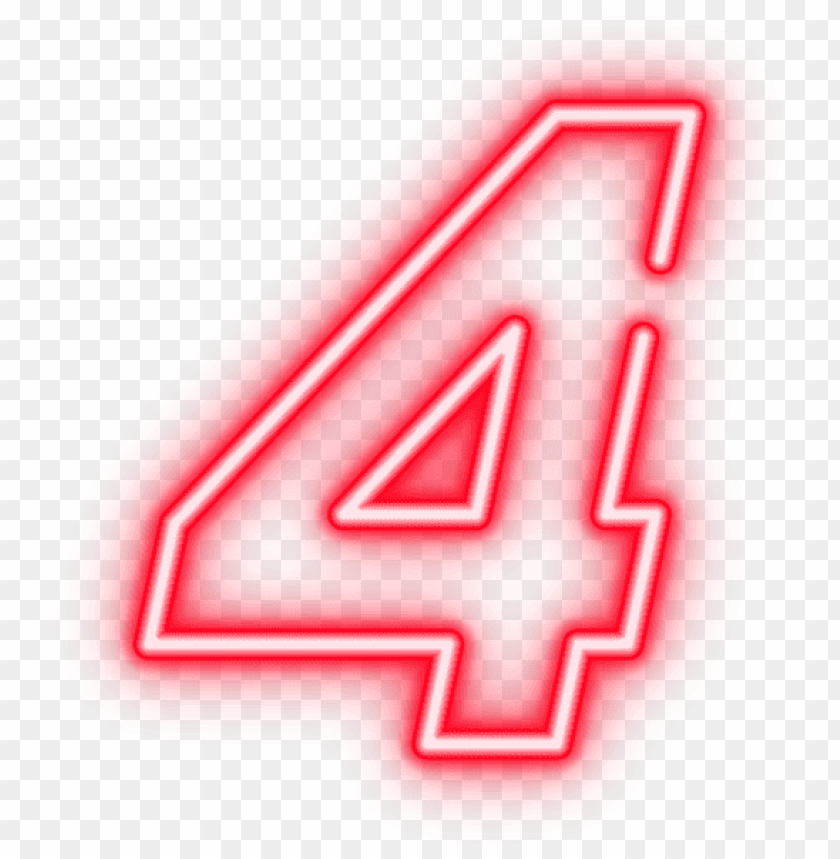 Free download | HD PNG four red neon transparent clipart png photo ...