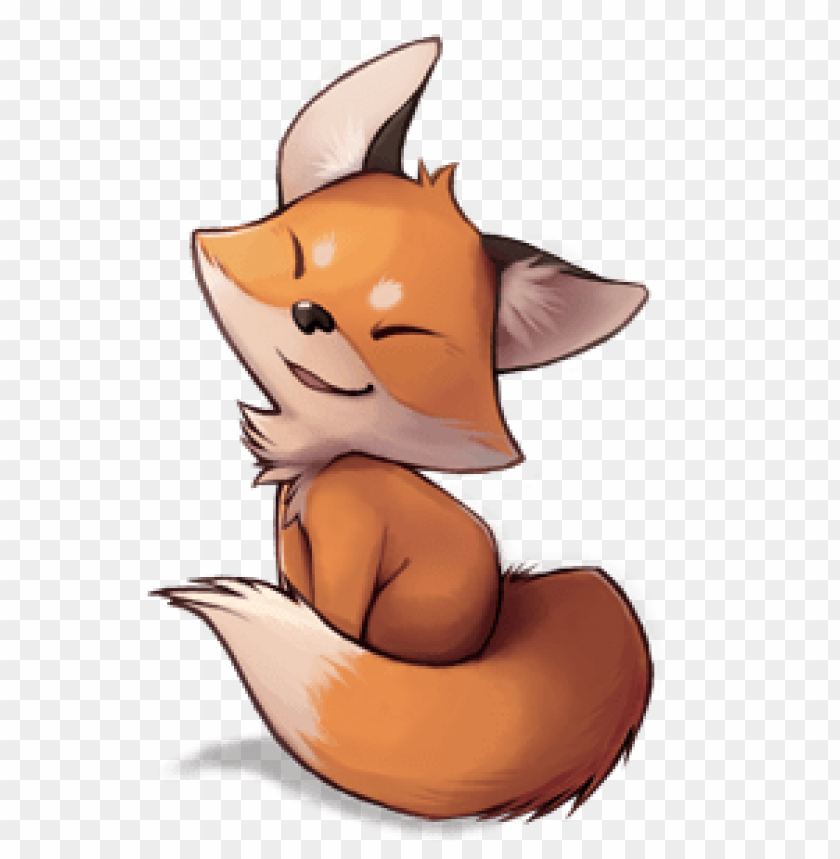 Free download | HD PNG cute cartoon fox smiling happily png images ...