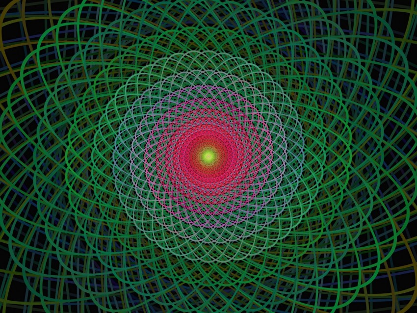 Free download | HD PNG fractal circles patterns shape rotation 4k ...