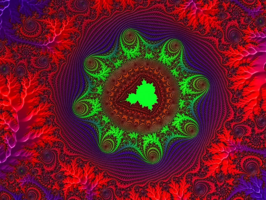 Free download | HD PNG fractal patterns red form volumetric 4k ...