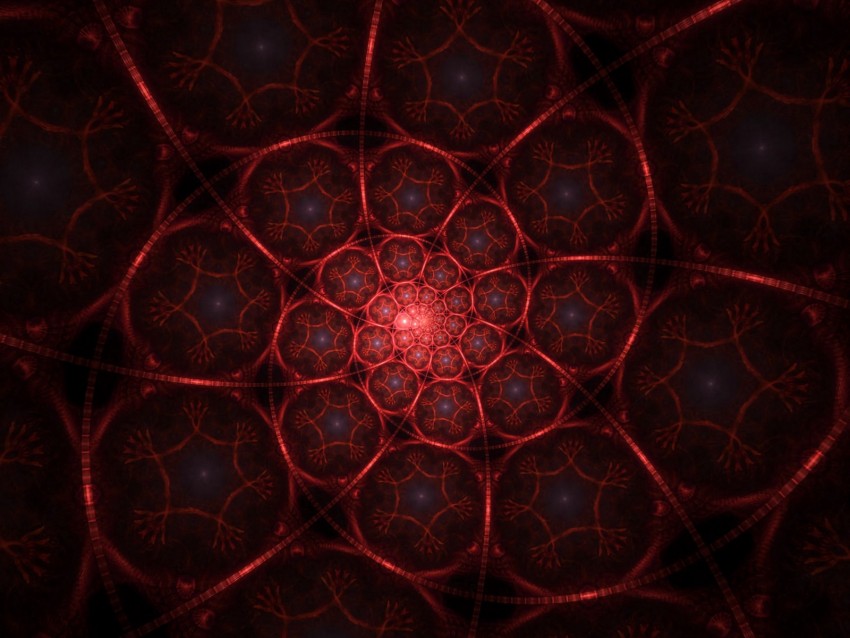 Free download | HD PNG fractal spiral depth light red swirling lines 4k ...