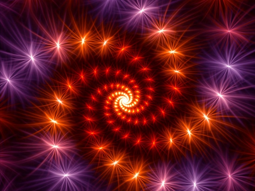 Free download | HD PNG fractal spiral rotation shine abstraction 4k wallpaper | TOPpng